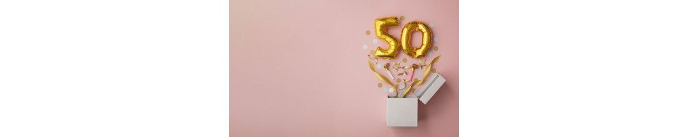 Décoration anniversaire 50 ans hommes et femmes